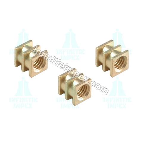 Brass Triple Square Inserts Brass Triple Square Inserts Exporter
