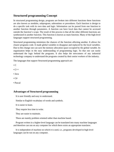 Csc 204 Lecture 2 Pdf Object Oriented Programming C