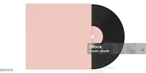 비닐 레코드 Lp와 커버 고립 흰색 배경 복사 공간에 컷아웃 3 차원 일러스트 레이 션 레코드 아날로그 오디오에 대한 스톡 사진 및 기타 이미지 Istock
