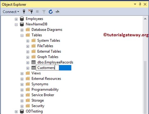SQL Rename Table