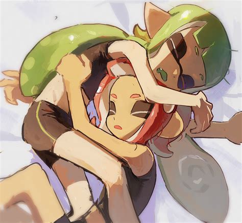 Inkling Player Character Inkling Girl Octoling Player Character Octoling Girl Agent And