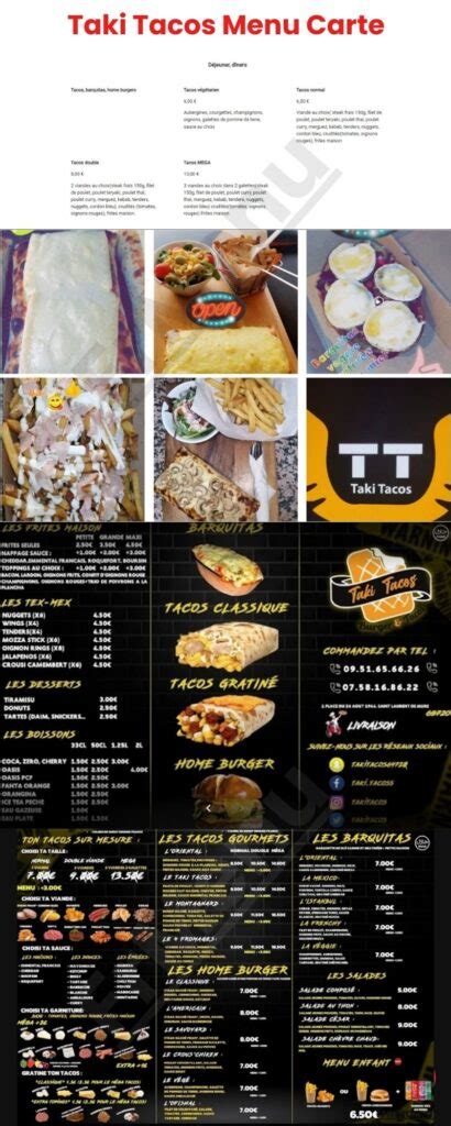 Taki Tacos Menu Prix Saint Laurent De Mure 2024 Et Photos