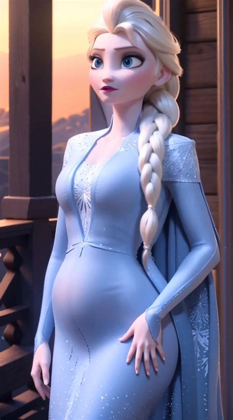 Elsa Woman Wearing Pantyhose Pregnant Seaart Ai