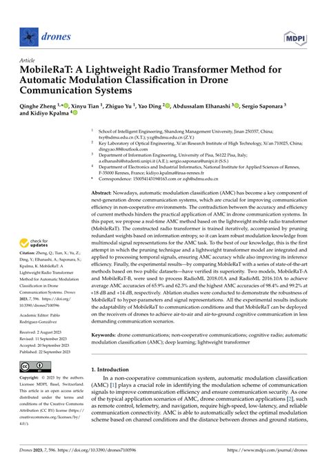 pdf mobilerat a lightweight radio transformer method for automatic
