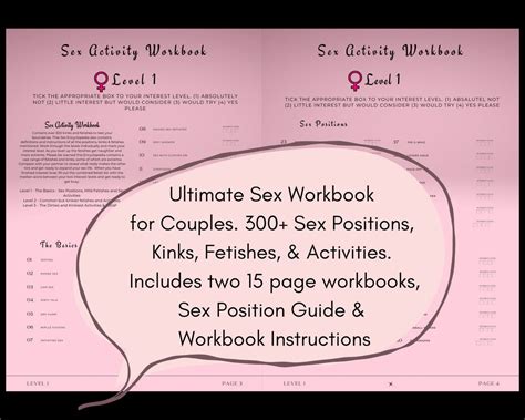 Sex Activity Workbook For Couples Kinky Valentines Day Gift Sex Activities Kinks