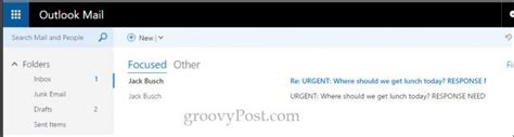 Sort Important Emails Using Focused Inbox For Outlook