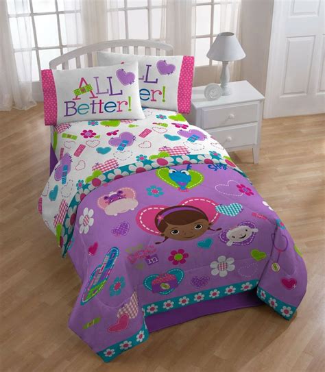 Doc Mcstuffins Bedding Set Comforter Sheet Set Flat Sheet Fitted Sheet
