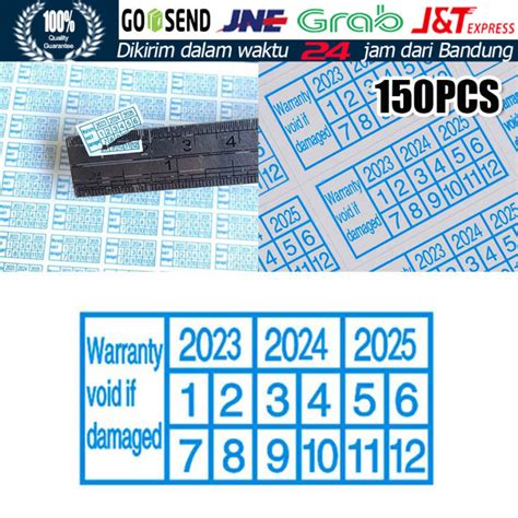 Pcs Set Stiker Label Pelindung Garansi Rusak Sticker Segel Garansi Stiker Label