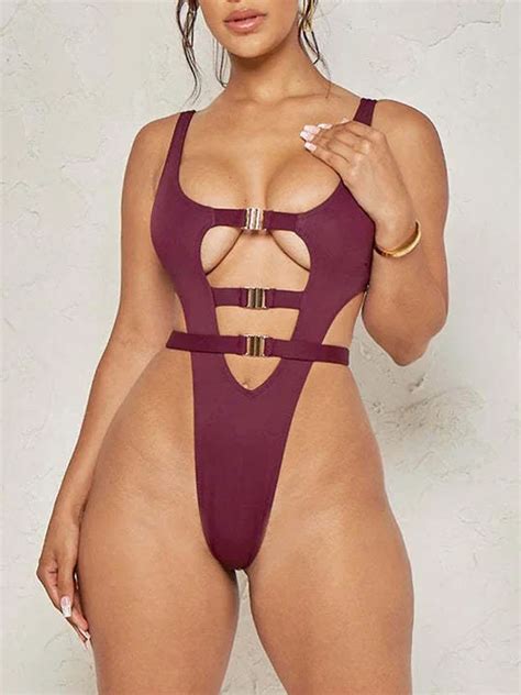 2025 Sexy Extreme String High Cut Female Swimwear One Piece Swimsuit