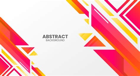 Abstract Red Gradient Geometric Shapes Background Vector Illustration