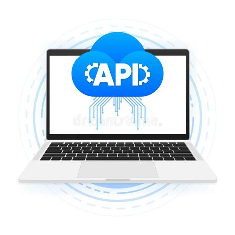 Cloud Api Technology Icon Concept Of Innovation And The Internet Of Things Software