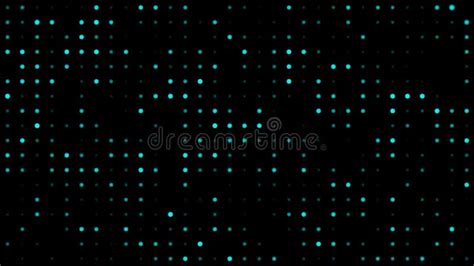 Abstract Background Animation Digital Small Circles Pattern Grid Stock