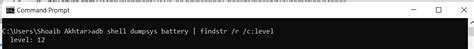 Android Is It Possible To Get Value For Current Battery Level Via Adb
