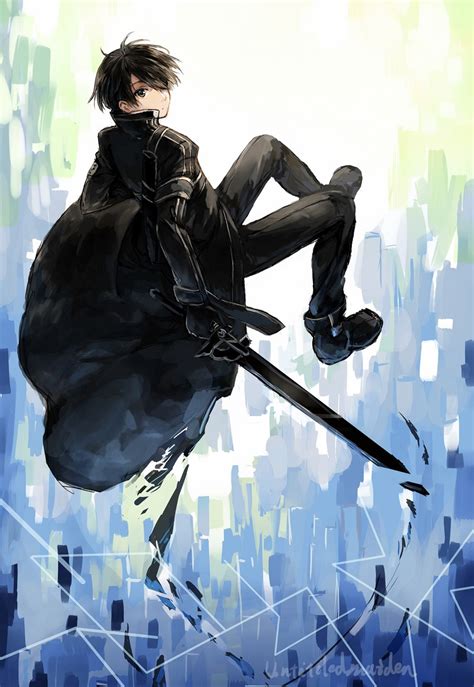 Kirito Sword Art Online Drawn By Fancybetty Danbooru