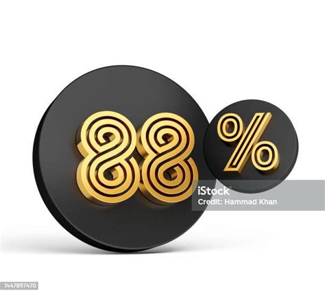 로얄 골드 현대 글꼴 엘리트 3d 숫자 문자 88 88 블랙 3d 버튼 아이콘 3d 그림에 대한 88 0명에 대한 스톡 사진 및