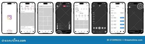 Instagram Instagram Mockup Instagram Mobile App Interface Template On