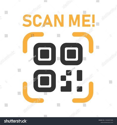 Qr Code Sample Scanning Icon On Stock Vector Royalty Free Shutterstock