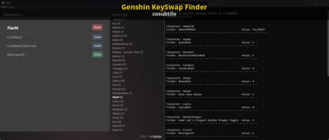 Genshin Keyswap Finder Modding Tool For Genshin Impact Gi Modding Tools