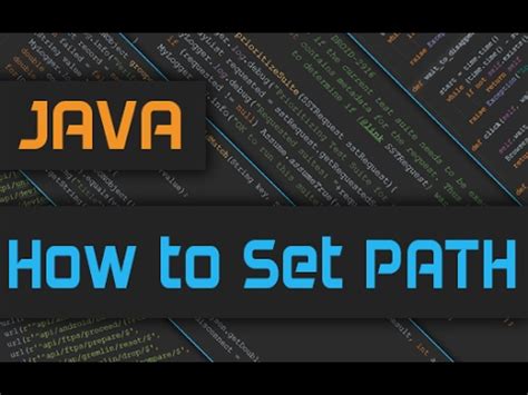 How To Set JAVA Path On Windows 10 YouTube