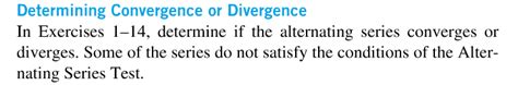 solved determining convergence or divergence in exercises