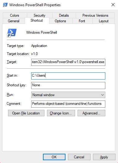 Windows How Do You Set Powershells Default Directory Stack Overflow