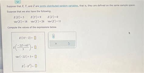 Solved Suppose That Xy And Z Are Jointly Distributed