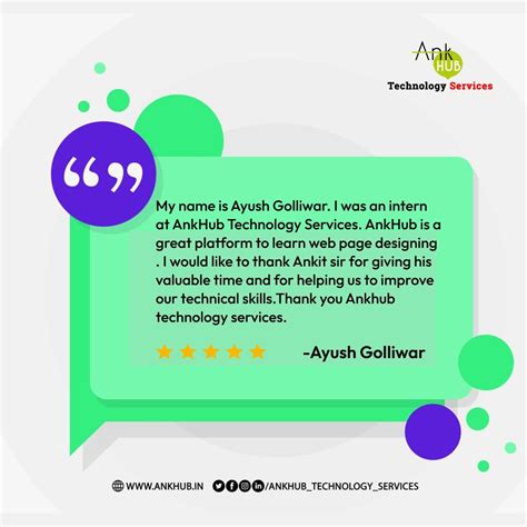 Ankhub Technology Services On Linkedin Reviews Feedback Reviewer