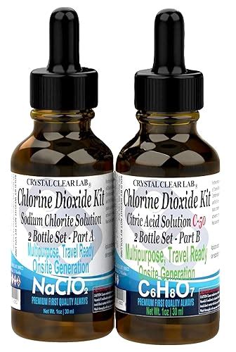 Crystal Clear Chlorine Dioxide Clo2 Kit Citric Acid Solution Wez Drop