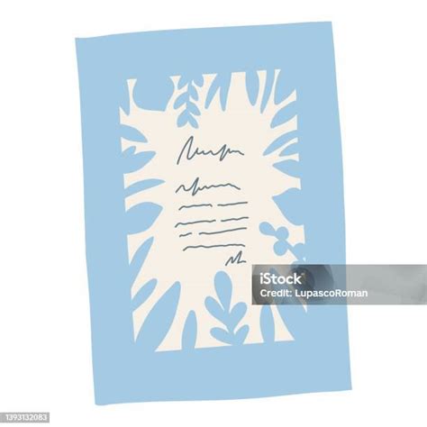 메일 엽서 및 엽서 벡터 플랫 만화 일러스트레이션이있는 컬렉션 봉투 다양한 공예 종이 편지 문구류 왁스 및 흰색에 고립 된 수제 카드 공예에 대한 스톡 벡터 아트 및 기타