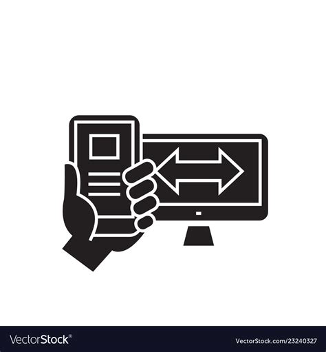 adaptive design black concept icon royalty free vector image