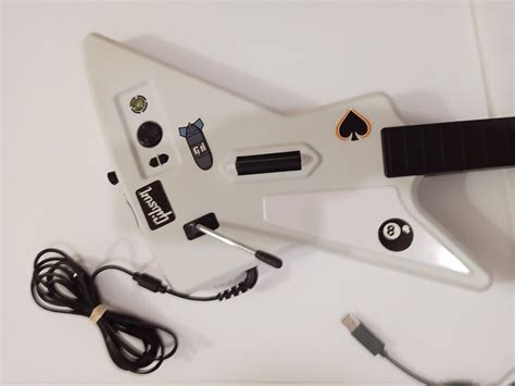 Guitar Hero Ii Xplorer X Plorer Rock Band Controller Bundle Lot Dongle Xbox 360 Rock Music Video