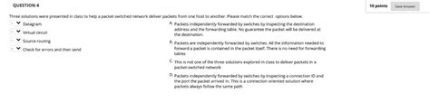 Solved Points Save Answer QUESTION Three Solutions Were Chegg