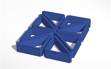 3d Design Corner Squares Tinkercad