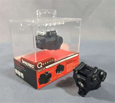 Iprotec Q Series Sc R Rail Mounted Red Laser In Package And Iprotec Q Series Flashlight Laser