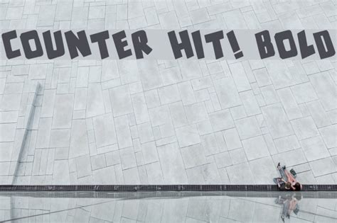 Counter Hit Bold Font FFonts Net