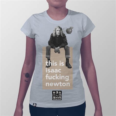 Camiseta Isaac Fucking Newton Doppel Store Camisetas De Poeira Das Estrelas