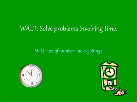 Solving Time Problems Teaching Resources