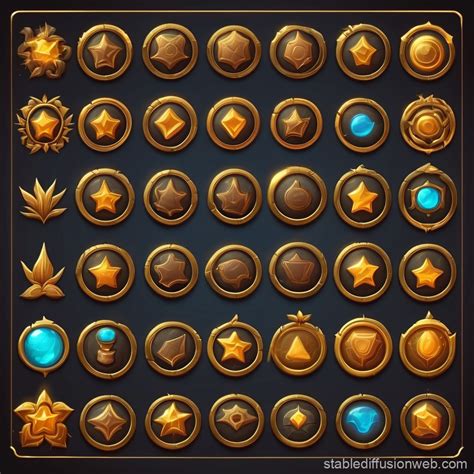 Casual Game Ui Elements Gallery Stable Diffusion Online