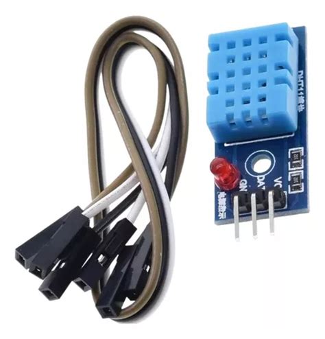 dht11 módulo sensor de temperatura e umidade led arduino mercadolivre