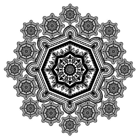 Black Mandala Tattoo 10856493 Png