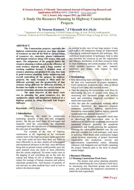 Resources Allocation And Resources Schedulingconstruction Management Pdf