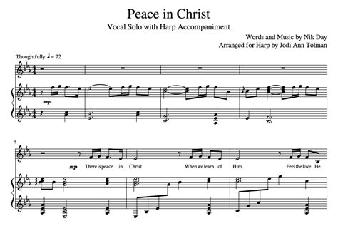 Peace In Christ Voice And Harp Music By Jodi Ann