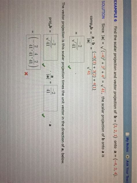 solved find the scalar projection and vector projection of b