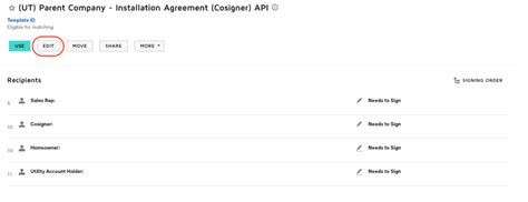 Accessing And Editing Existing Templates In Docusign