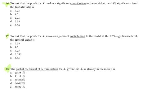 Solved The Following Is The Anova Summary Table For A