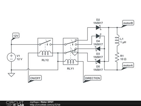 Motor DPDT CircuitLab