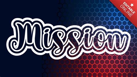 Mission Cursive Style With White Outlines Text Effect Generator