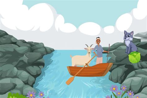 Goat Wolf And Cabbage River Crossing Puzzle Mindyourlogic River