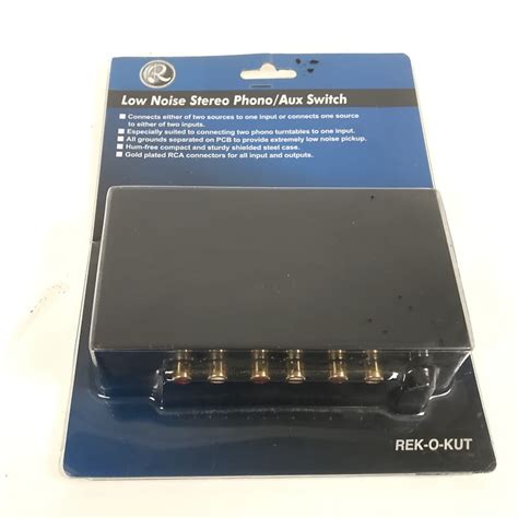 Rek O Kut Low Noise Stereo Phonoaux Switch Reverb