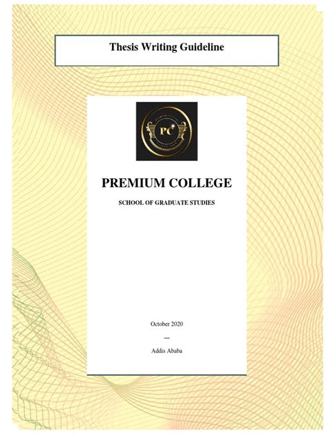 Guideline For Thesis Writing Pdf Statistics Critical Thinking